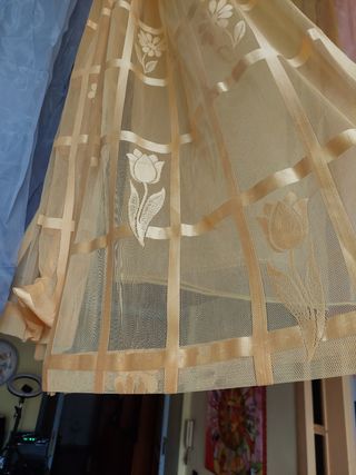 2 teli Tessuto per tenda gialla