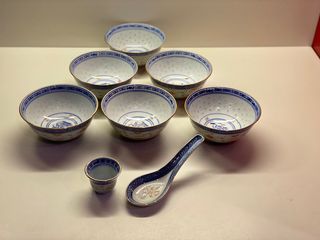 N. 6 ciotole cinesi 'Chicco di riso '