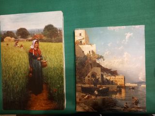 2 stampe su tela    totale 7euro 