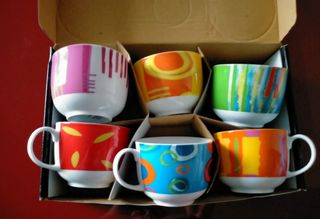 Set 6 tazze colazione Tognana - Nuovo