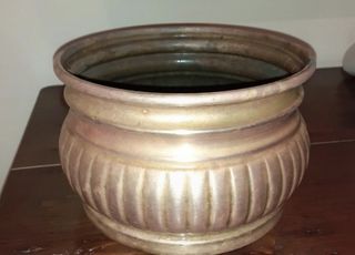 sotto vaso di ottone