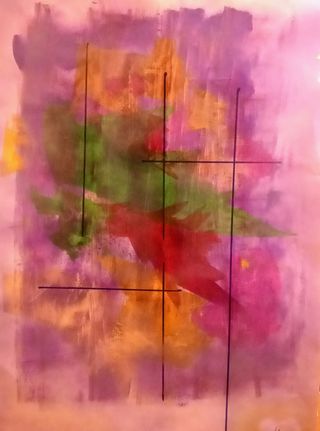 DIPINTO STILE ASTRATTISTA grande dimensione 