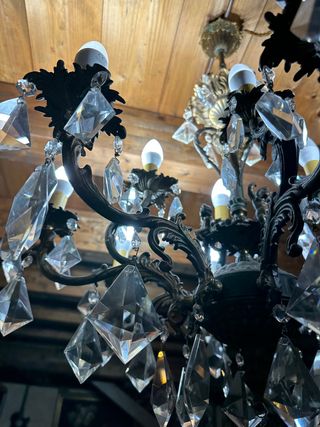 Lampadario in bronzo