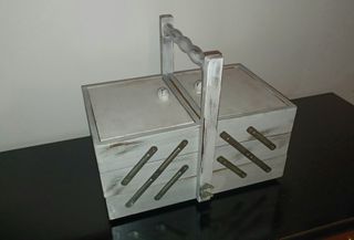 scatola portacucito shabby completa 