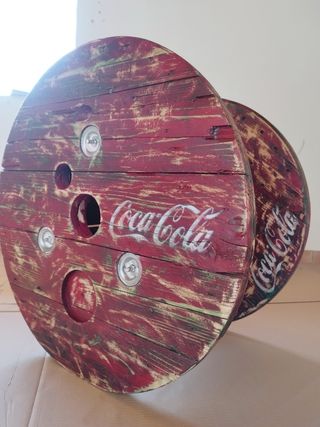 Bobina Tavolino Coca cola Art / Vintage table