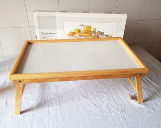 Vassoio da letto portavivande in legno