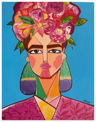 Quadro "Frida con Kimono"