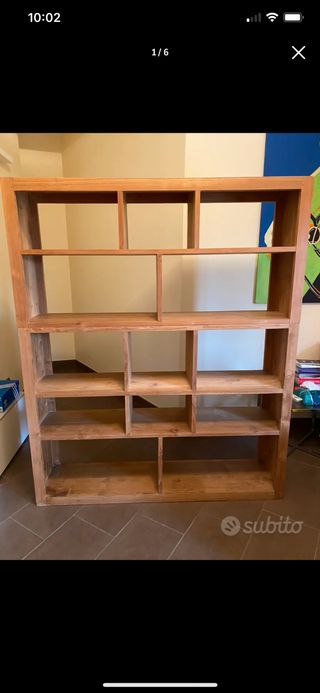 Libreria in teack 100%