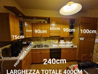 Cucina e Salotto con tavolo rotondo