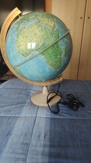 Mappamondo lampada Vintage