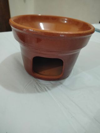 fornellino in terracotta per bagna cauda