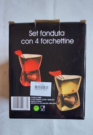 Set fonduta fatta a cuore