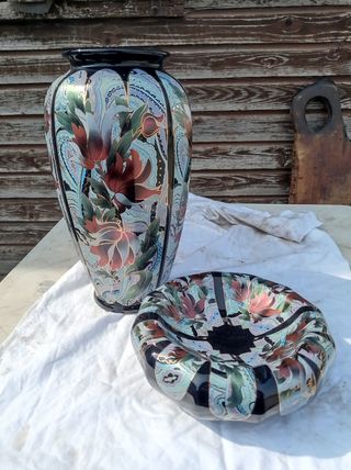 Decor Exclusiv Set vaso e posacenere Made in Italy