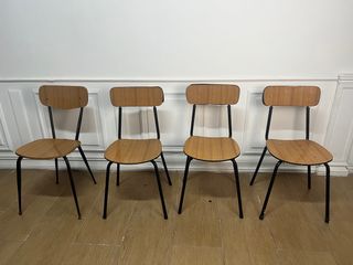 Set di 4 sedie in formica anni 50 
