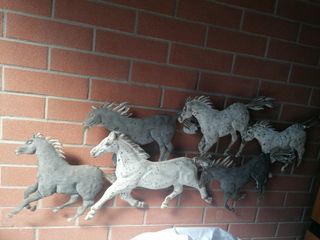 Quadro di cavalli in ferro 
