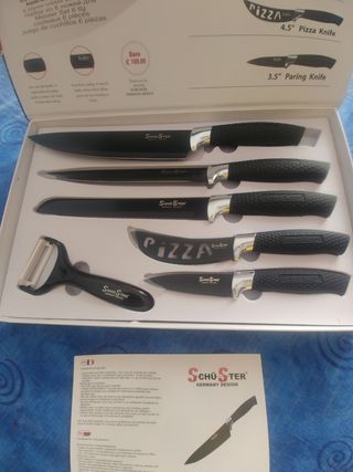 set cortelli varie misure e usi nuovi con pelatutt