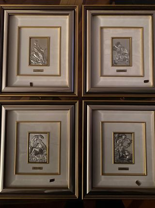 Bassorilievi in argento 925 - Le quattro stagioni