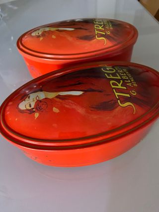2 Scatole Vintage in latta Strega