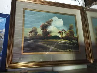 quadro firmato in cornice misure 45 per 55