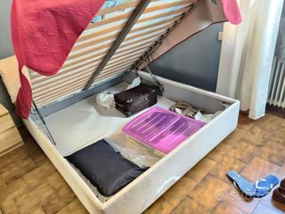 vendo letto contenitore con materasso