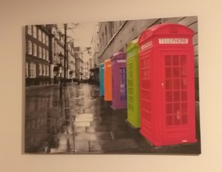 Quadro con "Cabine telefoniche inglesi"