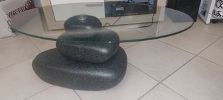 tavolino da salotto in cristallo