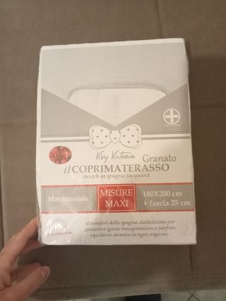 coprimaterasso matrimoniale in cotone 
