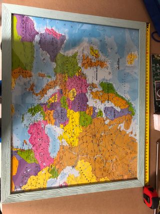 Cornice con mappa Europa 