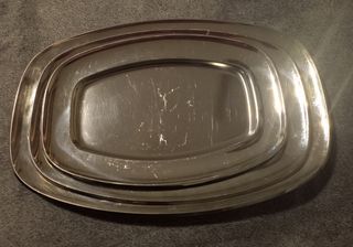 3 Vassoio acciaio "Alessi"