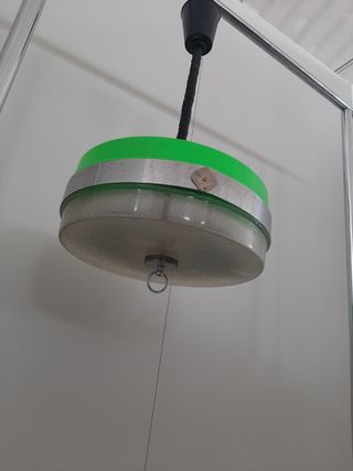 lampadario verde vintage