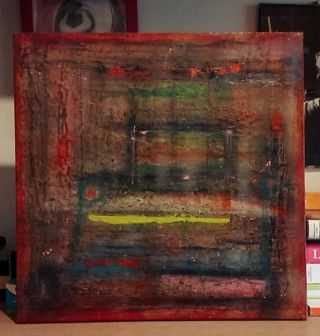 DIPINTO STILE ASTRATTO SU TELA 