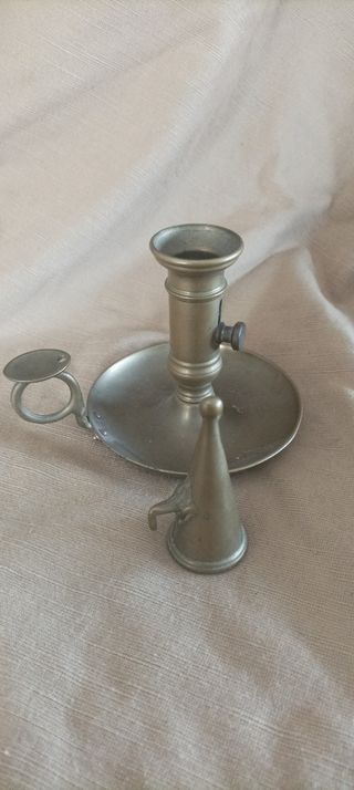 porta candela bugia in ottone