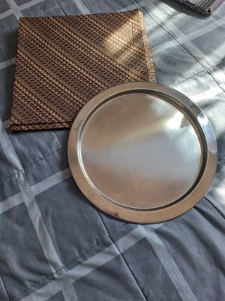 vassoio guantiera acciaio inox 18/10 Alessi