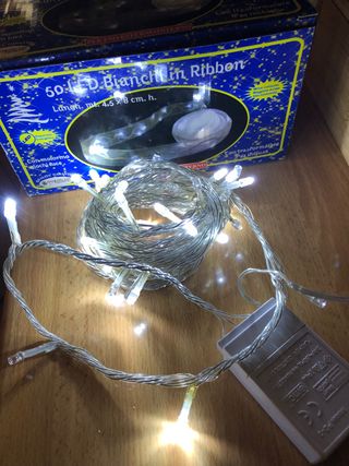 50 luci Led Bianche per i vostri giardini 