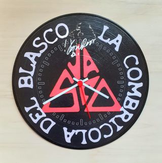 Orologio su vinile 78 giri omaggio a Vasco Rossi 