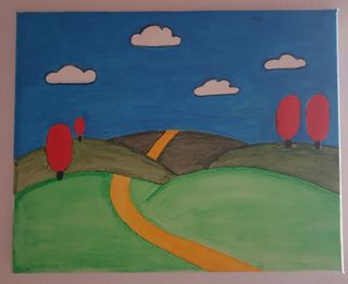 Quadro dipinto a mano 