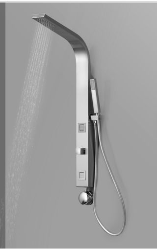 doccino soffione idromassaggio alluminio satinato 