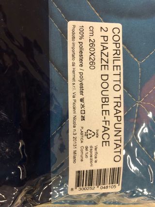 Trapuntino microfibra matrimoniale 260x260 double 