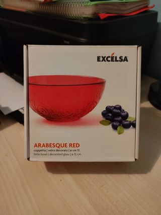 Ciotola in vetro arabescato 