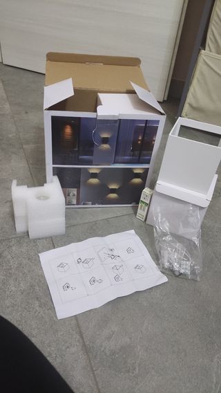 applique cubo bianco waterproof 