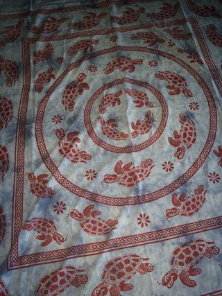 Pareo blu e rosso