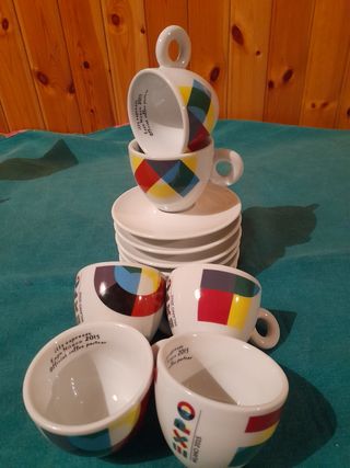tazze da cappuccino Illy Expo 2015 con piattino