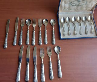 set posate in argento 800