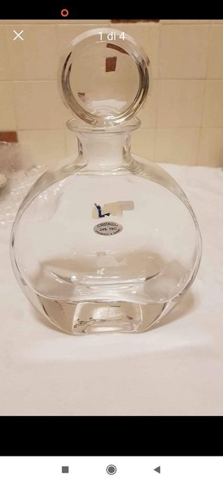 bottiglia di cristallo 