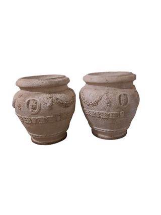 vasi per esterno in polvere di marmo 