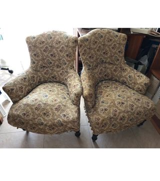 Due poltroncine vintage da ristrutturare