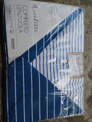 Set completo letto matrimoniale  100% cotone 