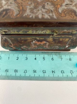 Scatola in legno lavorazione boulle