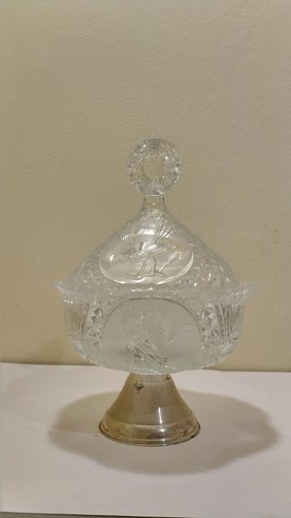 Centro Tavola Cristallo Vintage Italia 