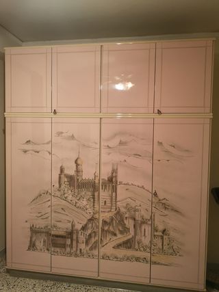 Armadio 4 ante laccato ludido